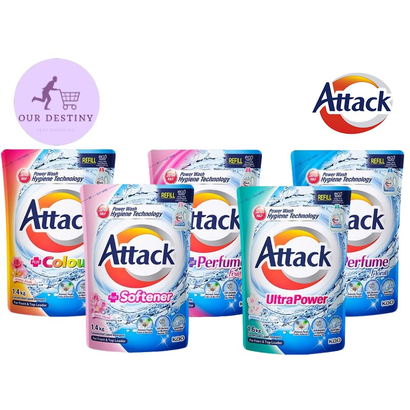 Attack Liquid Detergent 1.4kg / 1.6kg | Shopee Singapore