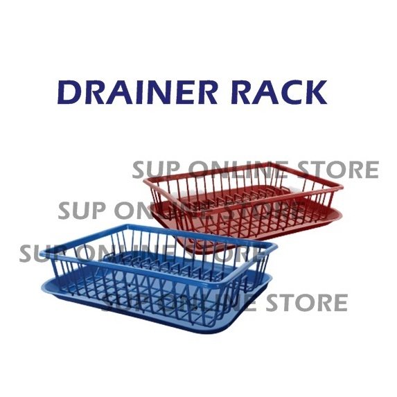 Plastic Draining Rack/ Dish Rack/ Rak Pinggan Plastik / 1tier Dish ...