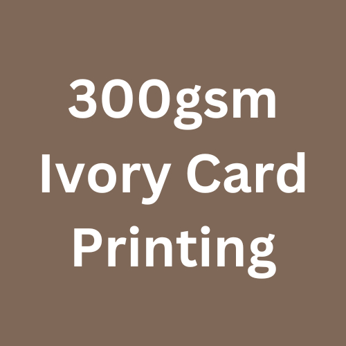300GSM IVORY CARD (1/ 2 SIDE PRINTING) Custom Printing Thank You Card ...