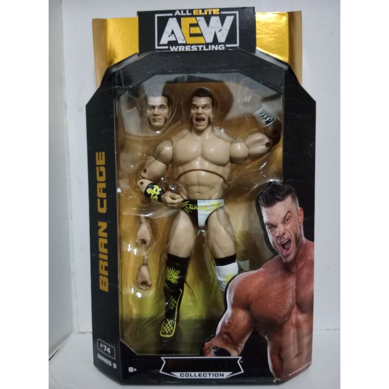 Jazwares AEW Unrivaled Series 9 Brian Cage Wrestling Action Figure ...