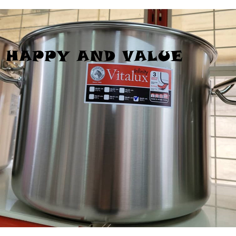 Zebra Stainless Steel 32x23cm Pot-Vitalux Infinity | Shopee Singapore