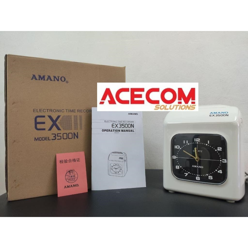 AMANO EX3500 / EX3500N TIME RECORDER PUNCH CARD MACHINE PERAKAM WAKTU ...