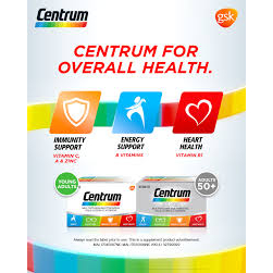 Centrum/ Centrum Silver (Multivitamin-Multimineral+Lutein & Lycopene ...