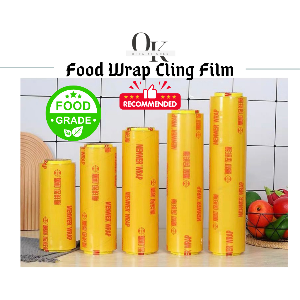 Food Plastic Wrap 300m/400m Wrapping Film Cling Fresh Keeping Plastic ...