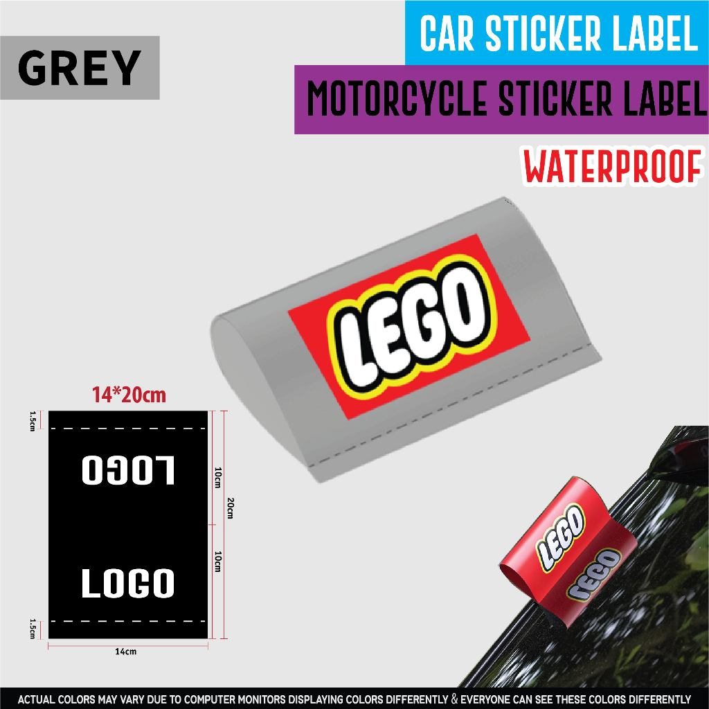 Lego Hotwheels Washing Sticker Label Car Trunk Door Label Car Exterior ...