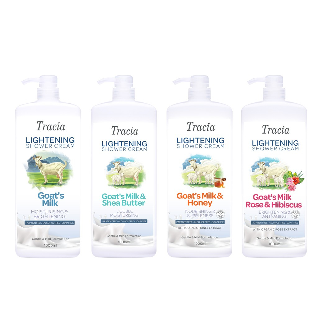 Tracia Lightening Shower Cream 1000ml | Shopee Singapore