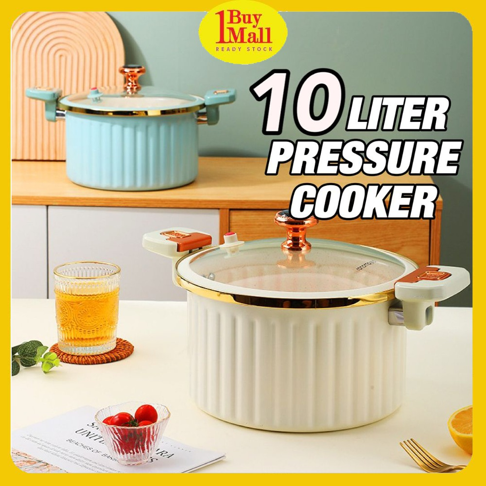 Cooking Pot Orange 10L Multifunctional Non stick Micro Pressure Cooker ...