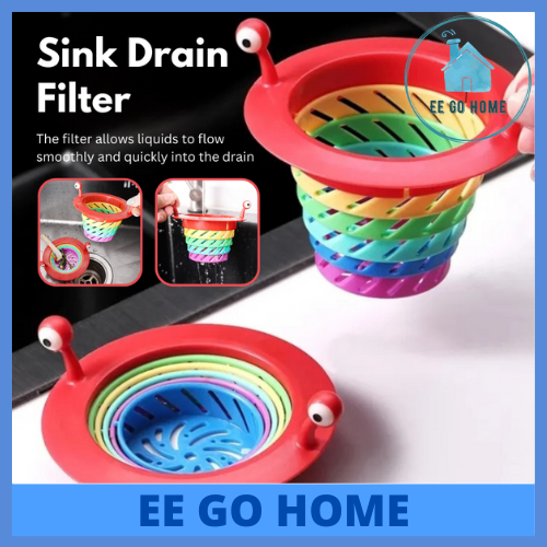 Rainbow Floor Drain Filter Kitchen Sink Filter Residue Kitchen Food ...