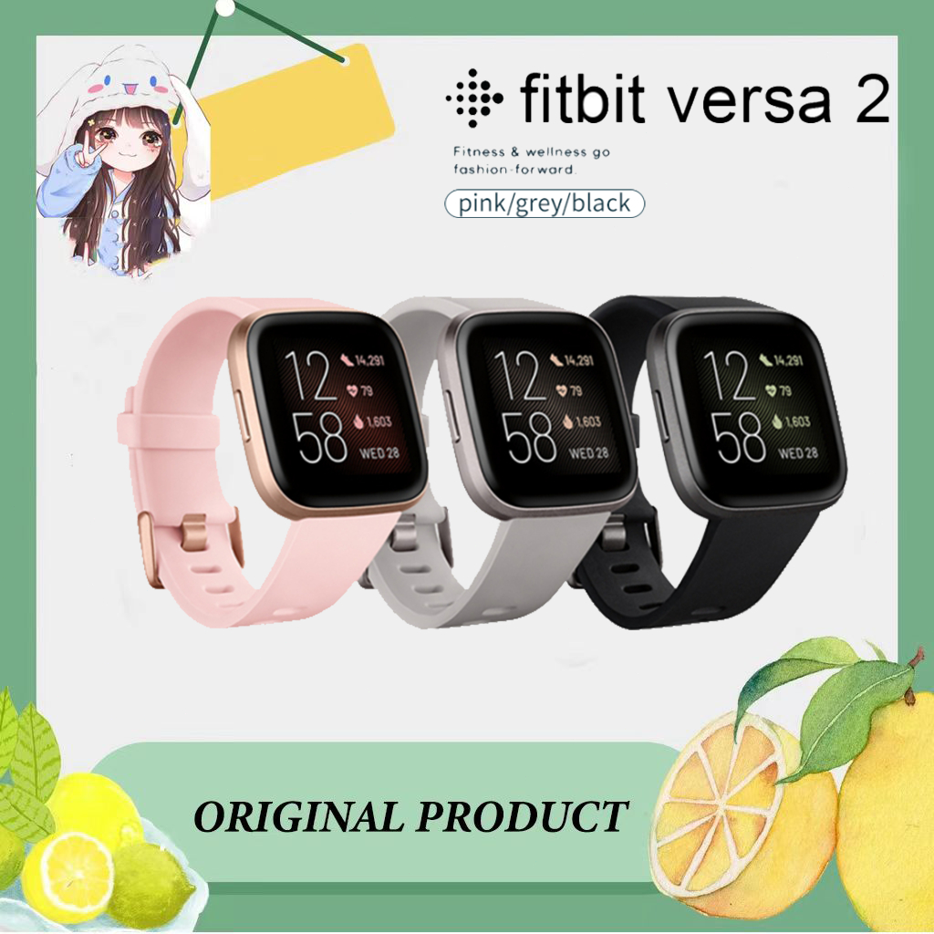 Fitbit Versa 2 Smart Watch Fitness Heart Rate Tracker Waterproof ...