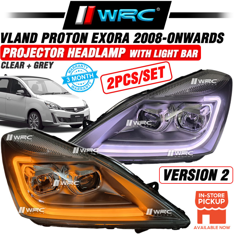Vland Proton Exora 2008 - Onwards Projector Headlamp With Light Bar ...