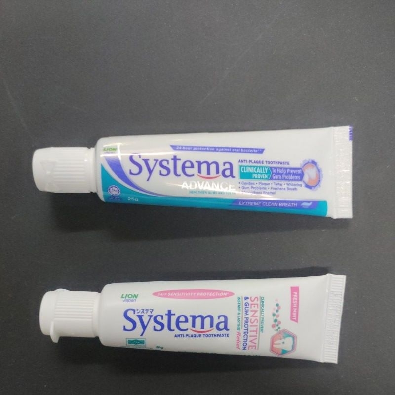 one pcs travel size Systema advance antiplaque toothpaste, sensitive ...