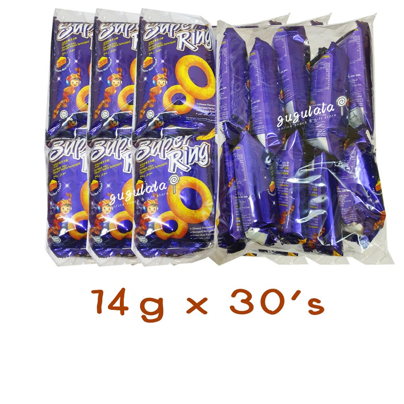 Oriental Super Ring Cheese Snacks 14g x 30's | Shopee Singapore