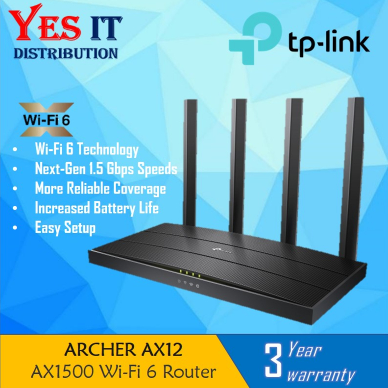 TP-Link Archer AX12 AX1500 Next Gen Wi-Fi 6 Gigabit Router ( REPLACE ... TP-Link Archer AX12 AX1500 Next Gen Wi-Fi 6 Gigabit Router ( REPLACE ...