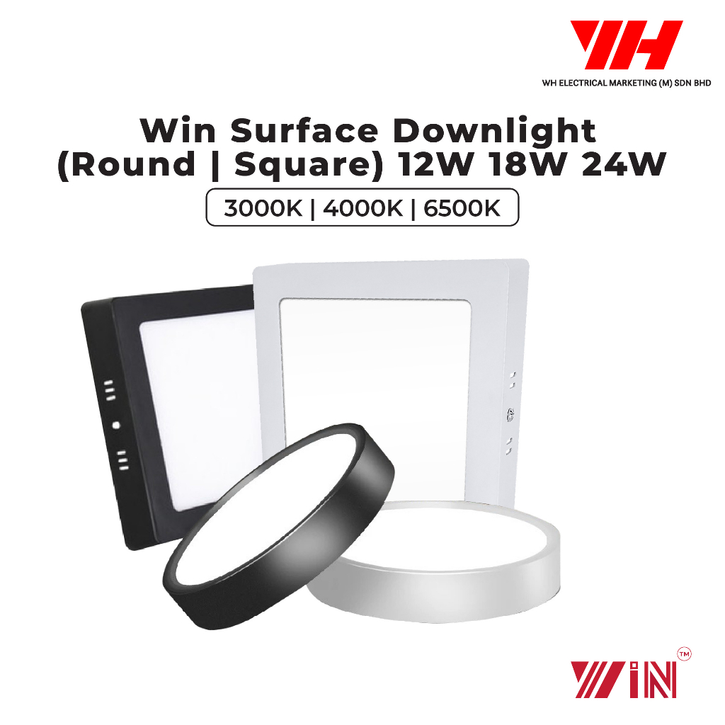Brand WIN High Quality Surface Downlight (RD/SQ)12W 18W 24W Win LED ...