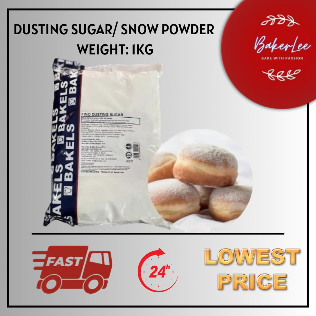 FINO DUSTING SUGAR 1KG / SNOW DUSTING POWDER / SNOW POWDER / 防潮糖粉 ...