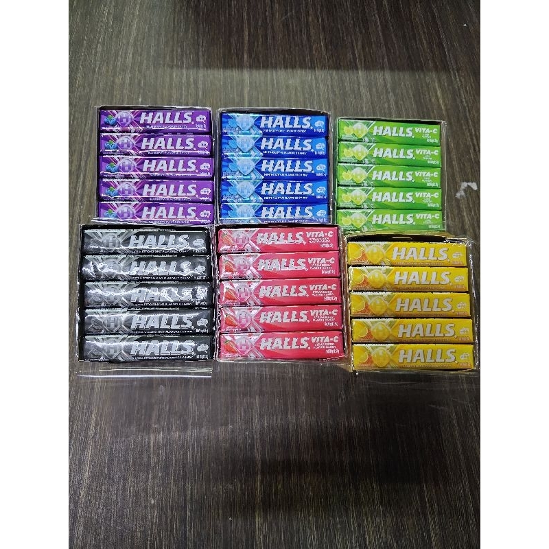 Halls stick Candy Assorted Flavors 20stick x 34gm (1 Box) | Shopee ...