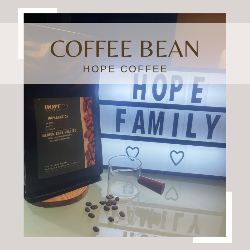 (HOPE COFFEE) 2 BAG Arabica Coffee Bean El-Salvador Blend (total 500g ...