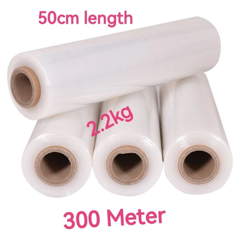 2.2kg 300 Meter Stretch Film Stretch Wrap for Parcel Transparent Clear ...