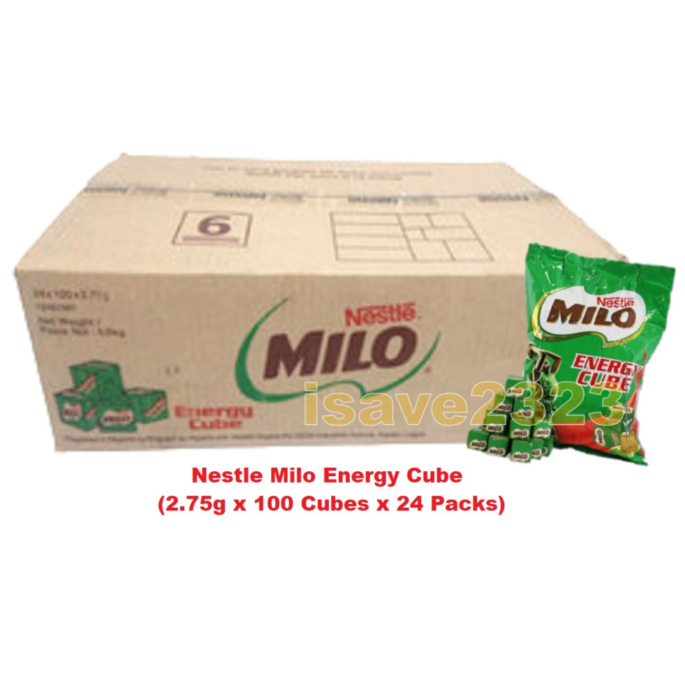 Nestle Milo Energy Cube (2.75g x 100 Cubes x 24 Packs) | Shopee Singapore