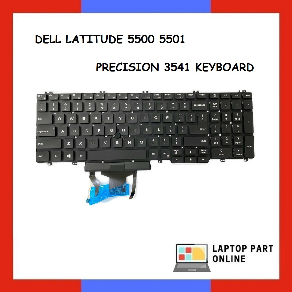 DELL LATITUDE 5500 5501 PRECISION 3541 KEYBOARD | Shopee Singapore