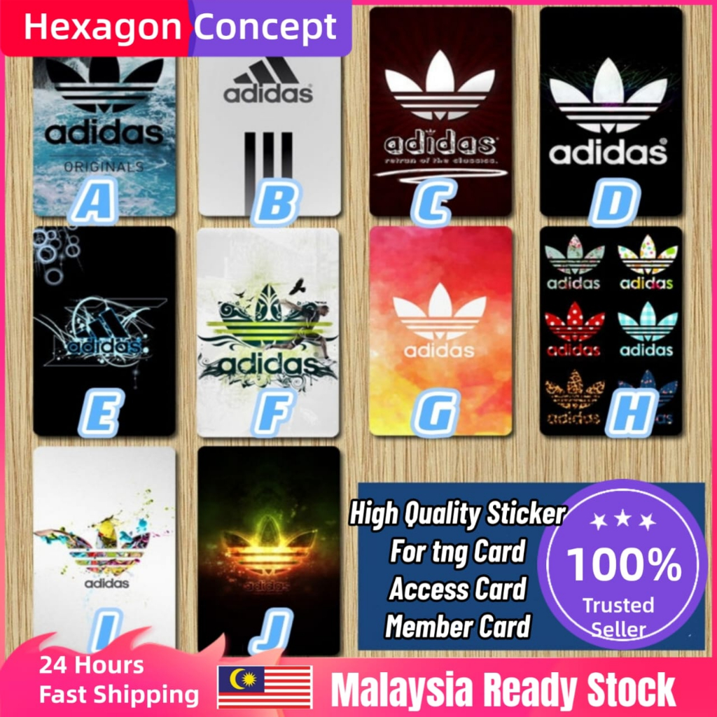 Design Adidxs Logo TNG Card Sticker NFC Card Sticker Access Card ...