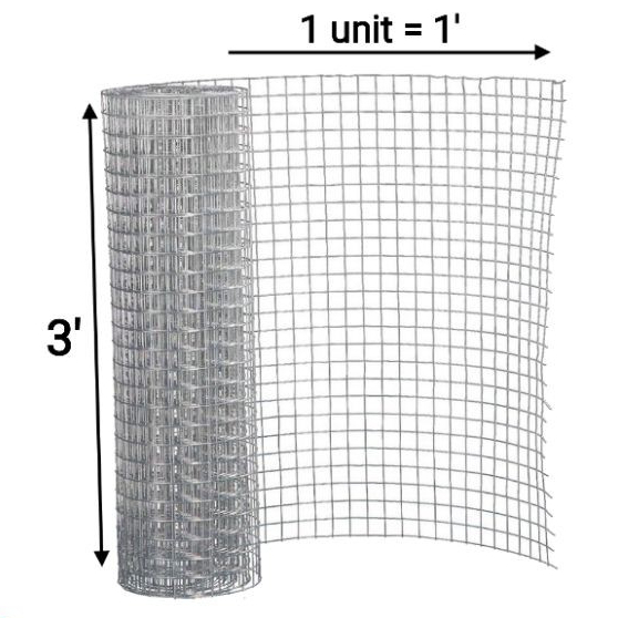 WIRE MESH GALVANIZED / GREEN PVC COATED / JARING BESI / KAWAT BESI 1/2 ...