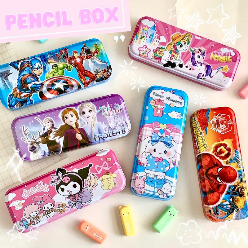 pencil box children pencil case metal pencil box giraffe cartoon pensel ...