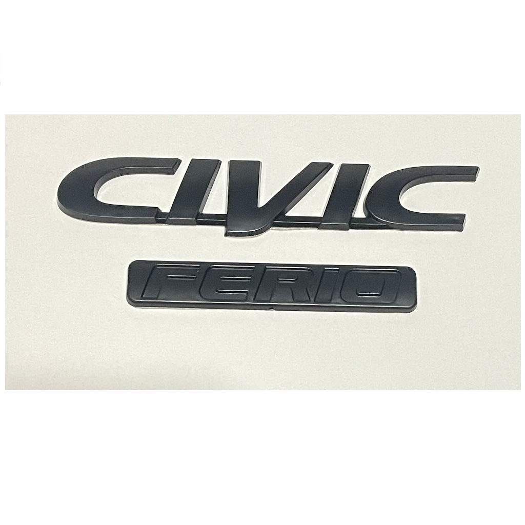 Honda Civic EK Ferio Black Emblem Ferio Black Civic EK Black Emblem ...