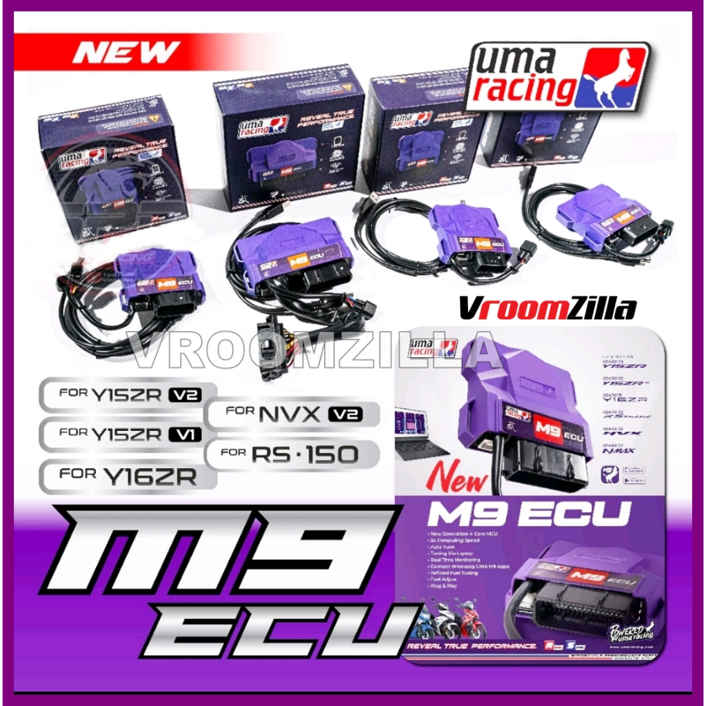 UMA RACING ECU M9 Y15ZR Y16ZR RS150 NVX NMAX ( UPGRADE of M5 ) ANDROID ...