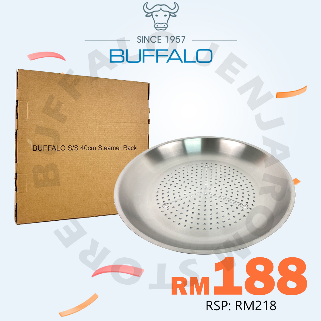 BUFFALO 40cm Stainless Steel 304 Steamer Rack Steam Plate (From Yadeng ...