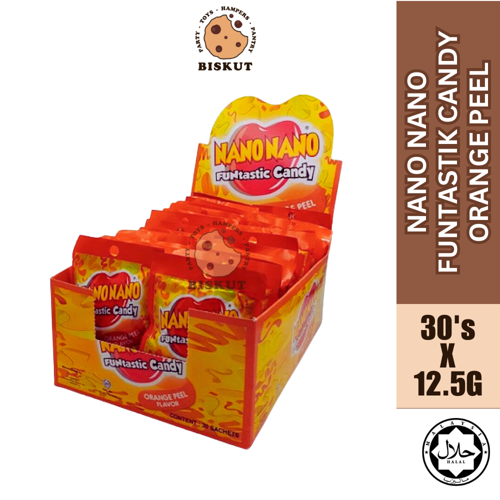 Nano Nano Funtastic Candy Orange Peel Flavor (Content 30's x 12.5g ...