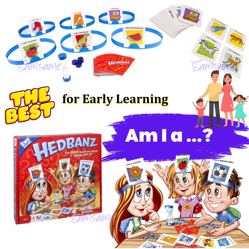 Guess What am I Who is it Headband family Games Hedbanz Party Fun Game ...