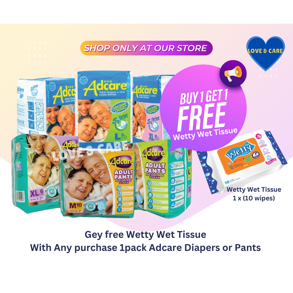Claim for Adcare Diapers / Pants Get 1 free Weety Wet Tissue 10 wipes ...