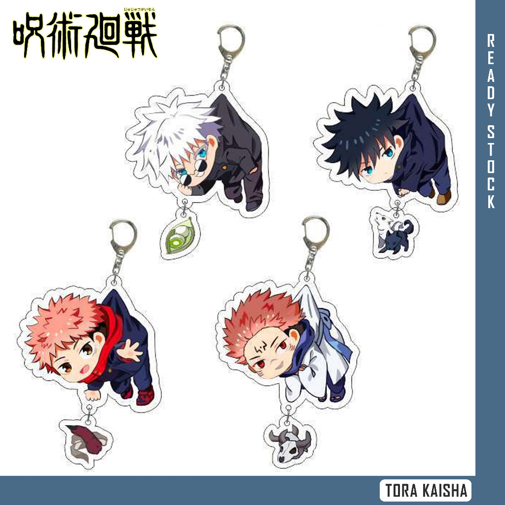 [TORA KAISHA] Jujutsu Kaisen Keychain Acrylic Double Layer rantai kunci ...