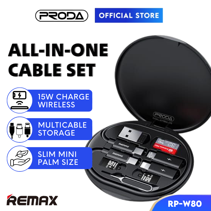 REMAX Mini Data Cable Set Micro USB To Type C-C 60W Fast Charging Short ...