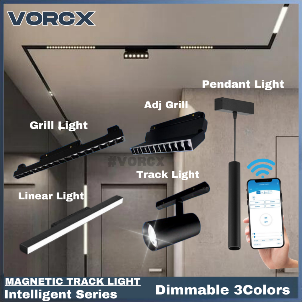STD Magnetic Track Light Smart Intelligent Series Dimmable 3Colors LED ...