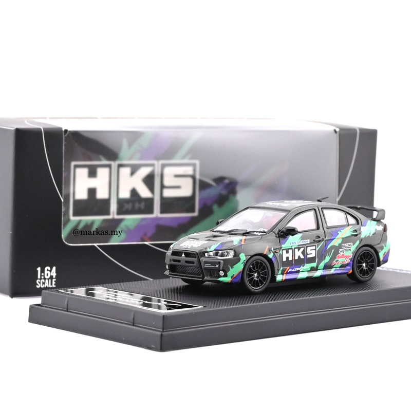 (NOT SEALED) TIME MICRO 1/64 MITSUBISHI LANCER EVO X HKS LIVERY ...