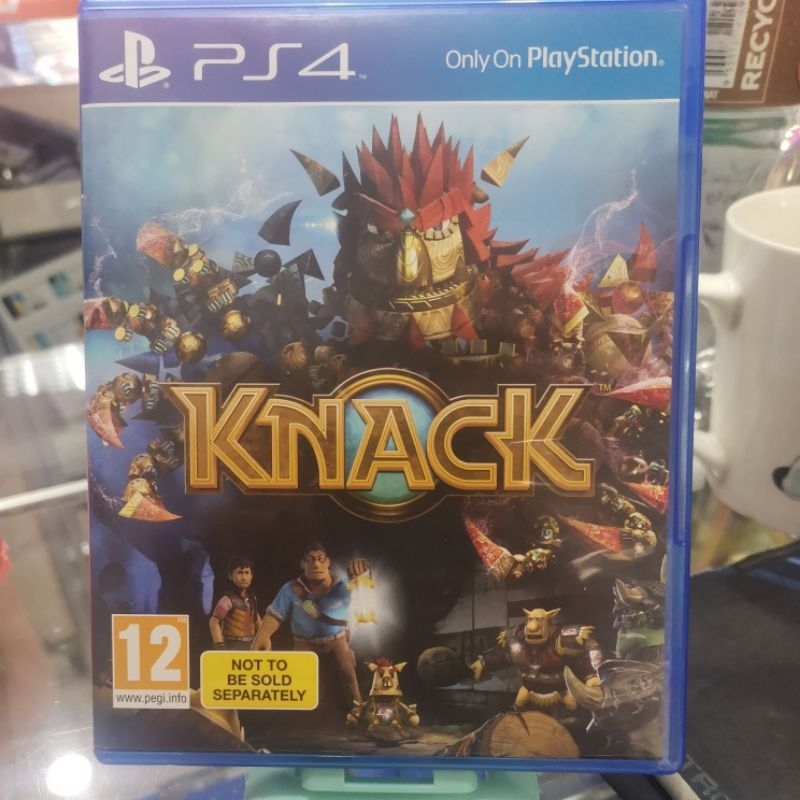 ps4 used game KNACK 1 2 players offline game