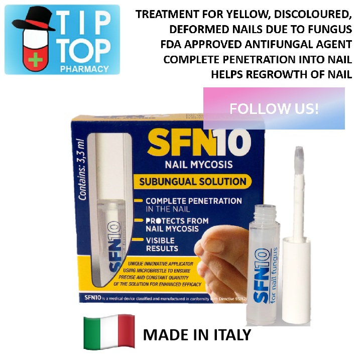 SFN10 Nail Mycosis Subungual Solution 3.3ml ( yellow discoloured ...