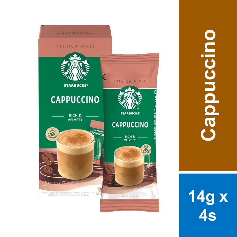 STARBUCKS Premium Mixes - Cappuccino/Caffe Latte/Caffe Mocha/Caramel ...
