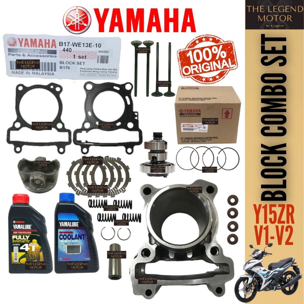 LC135 V1-V8 4S 5SPEED Y15ZR V1-V2 FZ150 V1-V3 Block Combo For Overhaul ...
