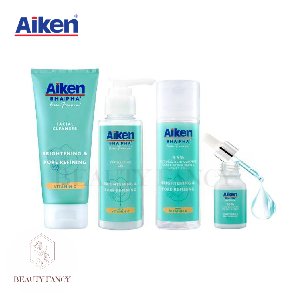 Aiken BHA PHA Brightening & Pore Refining Facial Cleanser 100g | Shopee ...