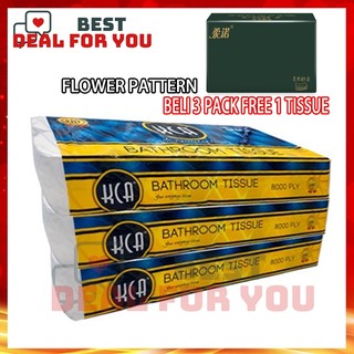 3 Pack Toilet paper Bathroom Tissue (8000ply x 3Ply X 10 Rolls) Premium ...