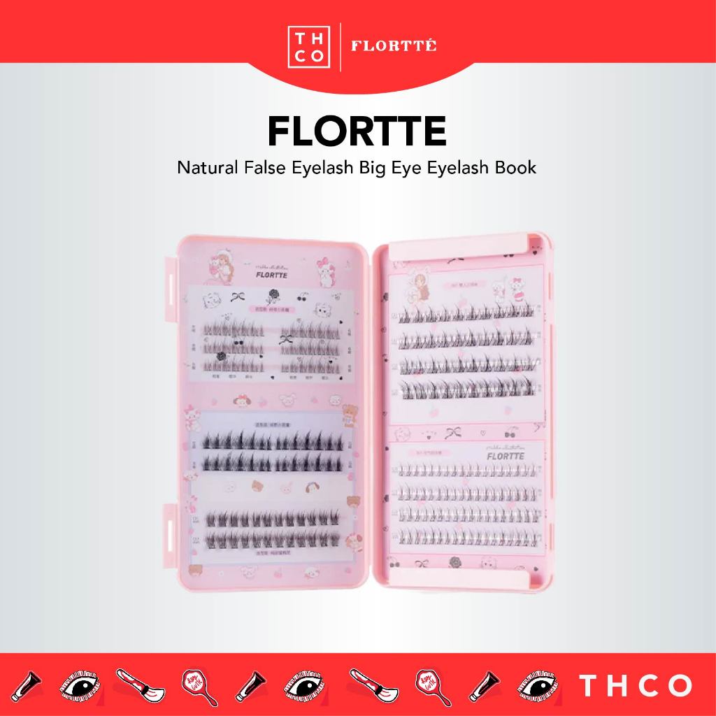 FLORTTE X MIKKO Natural False Eyelash Big Eye Eyelash Book 花洛莉亚 X Mikko ...