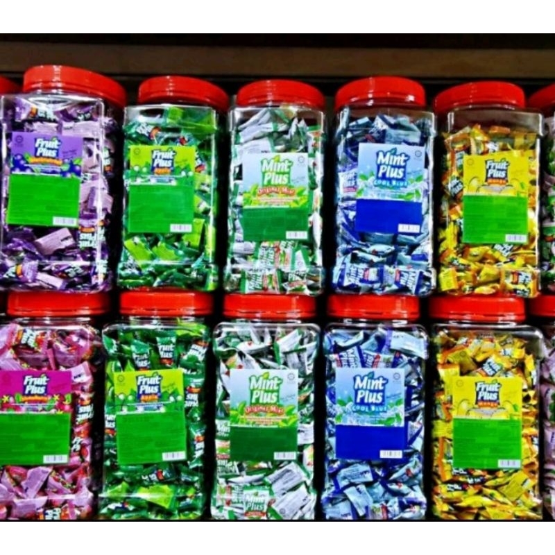 Fruit Plus /Mint Plus candy 1kg 350pcs+- Jar | Shopee Singapore