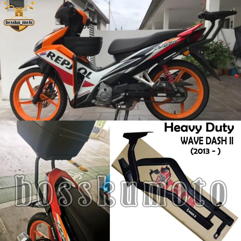 WAVE DASH 125 FI WAVE DASH V2 RACK-2 MONORACK HEAVY DUTY-TAPAK J TOP ...