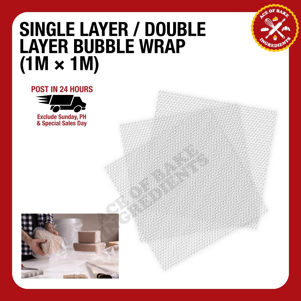 Single Layer Bubble Wrap (1m × 1m) | Shopee Singapore