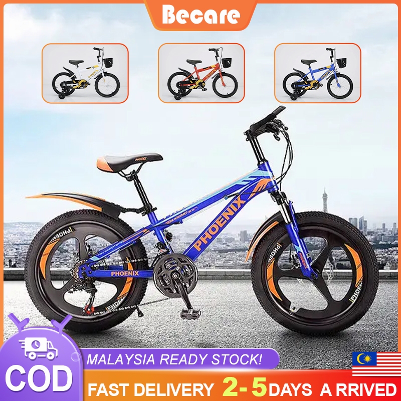 Bicycle Kids Basikal Budak 12/16 Inch Baby Bike Rubber Wheels Kids Toy ...