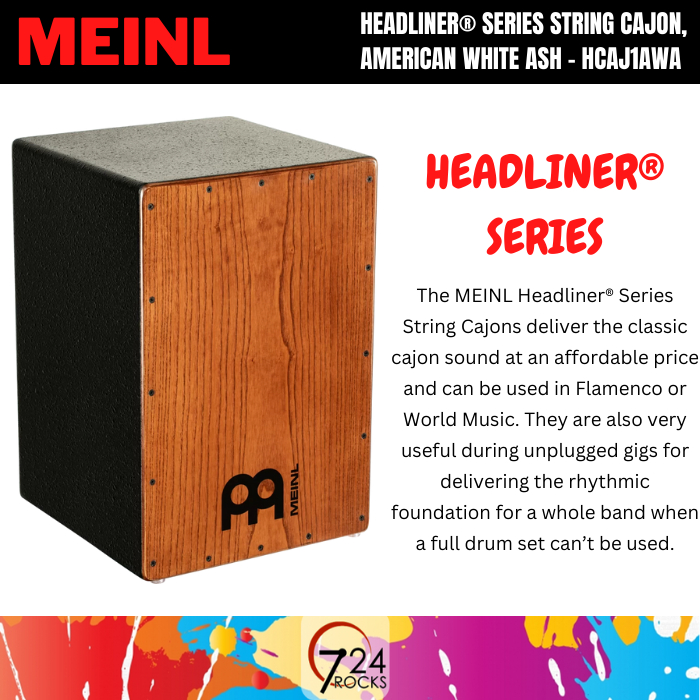 Meinl percussion cajon Meinl Headliner Series String Cajon White Ash ...