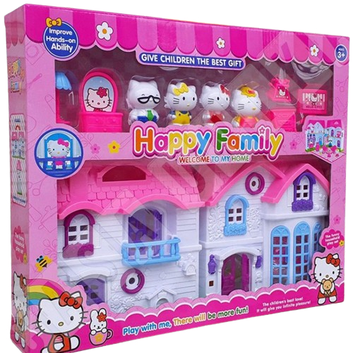 Hello Kitty Happy Family House Toy Pretend Play Set | Shopee Singapore